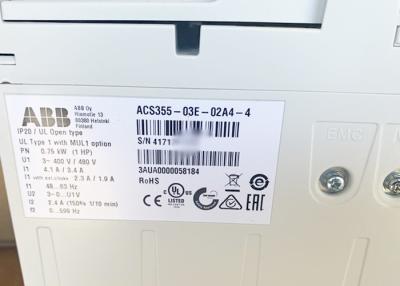 China A C.A. da baixa tensão ACS355-03E-02A4-4 conduz 3AUA0000058184 0.75kW 2.4A à venda