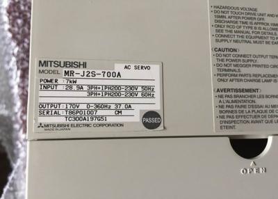 Китай Промышленный привод 7KW 170V 0-360Hz 37.0A усилителя сервопривода AC MR-J2S-700B-EG Мицубиси продается