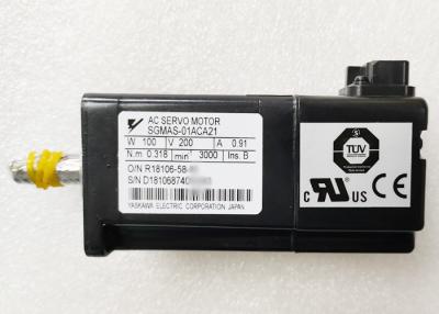 China Sgmas-01ACA21 AC Servomotor SGMAS01ACA21 0.91Amp 200Vac R/Min3000 Te koop