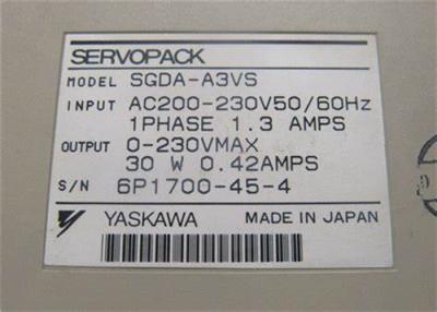 Cina Yaskawa SGDA-A3VS Servo Drives Serie Sigma Nuovo in scatola in vendita