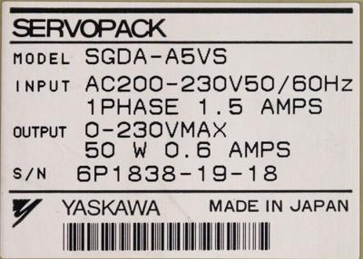 Cina SGDA-A5VS Brand Yaskawa Nuovi Servo drivers industriali in originale in vendita