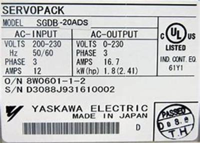 Cina Yaskawa Nuovo SGDB-20ADS Servo Industrial Drive Nuovo in scatola in vendita