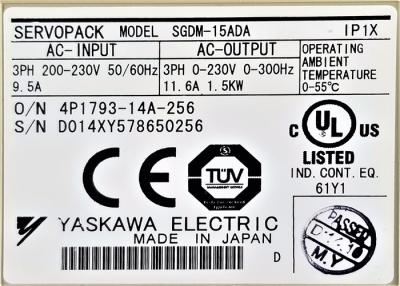 中国 ヤスカワ SGDM-15ADA 200V AC サーボドライブ オリジナルボックスで新品 販売のため