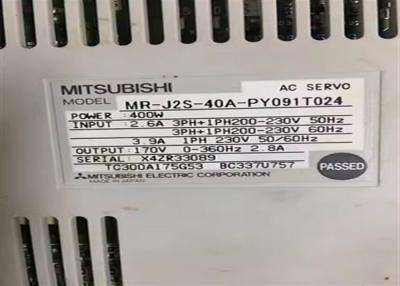 Китай Японский сервомотор высокого крутящего момента MR-J2S-40A-PY091 для промышленных машин продается