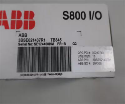 China Abb 3BSE021437R1 TB845 S800 Módulo de saída de duplo módulo à venda
