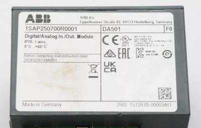 Cina DA501 1SAP250700R0001 Digital IO Module ABB Nuovo originale in vendita