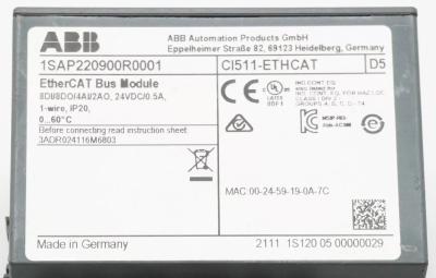 China CI511 Tipo DC ABB Interface Digital I O Módulo Nova caixa original à venda