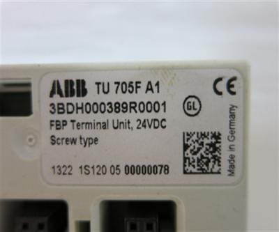 Cina TU705F 3BDH000389R0001 FBP Terminal Unit 24 VDC ABB in vendita