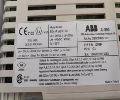 Cina ABB AI890 3BSC690071R1 AI890 Modulo di alimentazione analogico ridondante in vendita