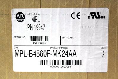 China Alleen-Bradley MPL-B4560F-MK24AA MPL-serie MPL 480V AC roterende servomotor Te koop