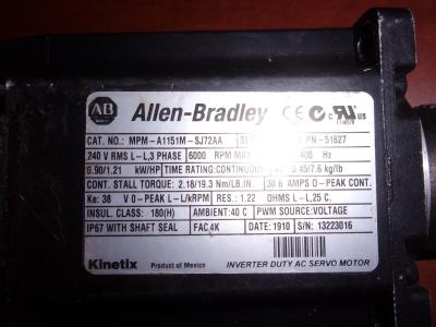 Cina ALLEN-BRADLEY MPM-A1151M-SJ72AA MPM-serie MPM 240V AC servomotore rotativo in vendita