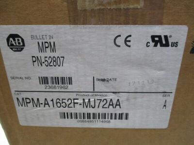 China ALLEN-BRADLEY MPM-A1652F-MJ72AA MPM-Série MPM 240V AC Servomotor rotativo à venda