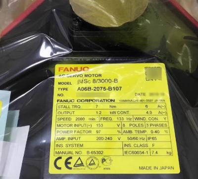 Cina FANUC Fanuc Servomotore A06B-2075-B107 Beta is8 Sistema Mf a quattro assi in vendita