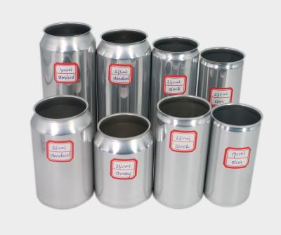Cina manufacturers wholesale food grade 330ml Empty Aluminum Sleek Can For Drink Packaging in vendita