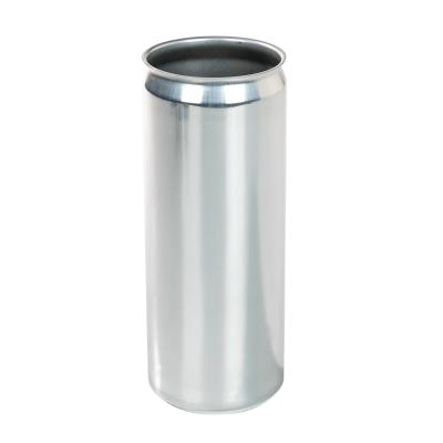 Cina Wholesale Food Grade 250ml Slim Metal Round Aluminum Custom Beer Cans Soft Drink Coke Can in vendita