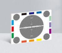 Quality Lens Calibration Focusing Test Card For Surveillance Cameras Photography for sale