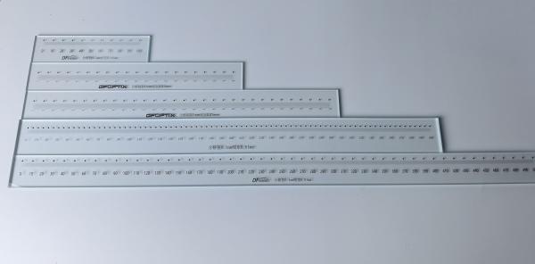 Quality High Precision Quartz glass Optical Line Ruler Accuracy ±1-2um for sale