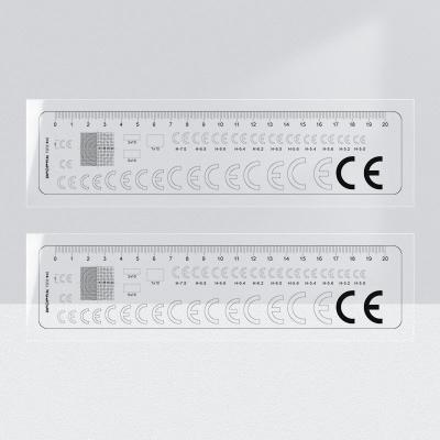 China High Precision Transparent Film Ruler For Dimensional Inspection Accuracy Verification for sale