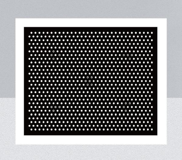 Quality Photolithography White Film Dot Array Calibration Board Lightweight Impact Resistant for sale