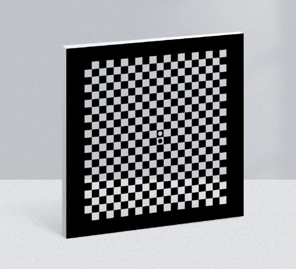 Quality Black And White Checkerboard Calibration Target / Camera Calibration Chessboard for sale