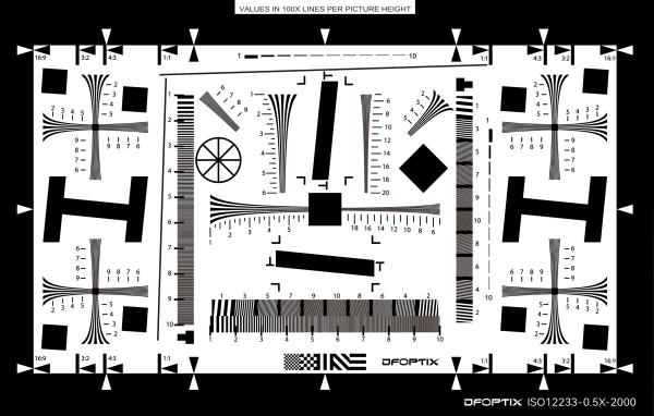 Quality ISO 12233 Standard Image Resolution Test Card 2000 Line for sale