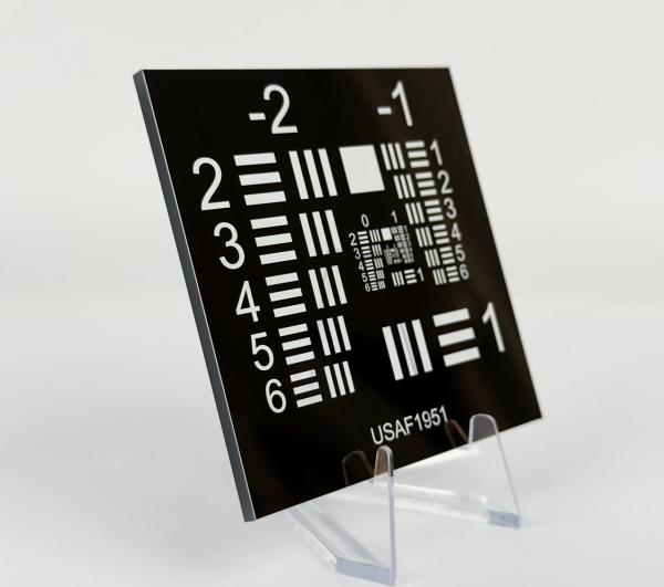 Quality High Precision Resolution Test Card USAF1951 Positive / Negative Film for sale