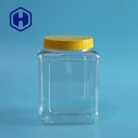 China 1200ml Rectangular Leak Proof Plastic Jar for Cashew Nuts 87mm Diameter for sale