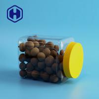 China 1200ml Rectangular Leak Proof Plastic Jar for Cashew Nuts 87mm Diameter for sale