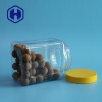 China 1200ml Rectangular Leak Proof Plastic Jar for Cashew Nuts 87mm Diameter for sale