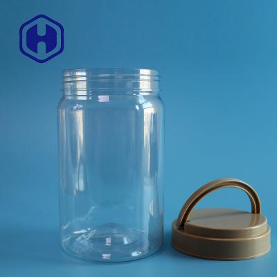 China FSSC 850ml Cylinder Leak Proof Plastic Jar With Lid Handle for sale