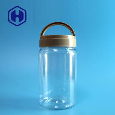 China FSSC 850ml Cylinder Leak Proof Plastic Jar With Lid Handle for sale