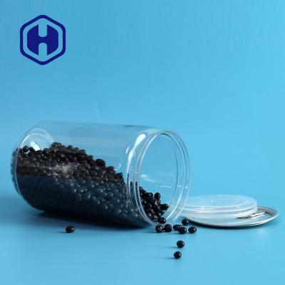 China 30oz 900ml Air Tight Bulk Transparent Plastic Can For Fruit Candies for sale