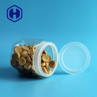Cina L'esagono vuoto d'imballaggio su ordinazione Candy di plastica stona l'ampia bocca 87mm Flip Top in vendita