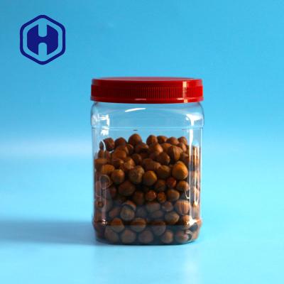 China acondicionamiento de los alimentos plástico del polvo del café del tarro del ANIMAL DOMÉSTICO del cuadrado de 1480ml 50oz con la tapa del tornillo en venta