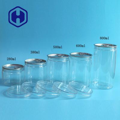 中国 容易な開いた空のプラスチック ペット フードの缶360mlは気密ねじふたのあたりのフルーツ野菜を乾燥する 販売のため