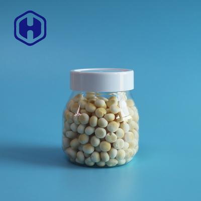 Chine Nuts Candies Biscuits Dry Fruits Round Plastic Packaging Jar With Aluminium Foil Cap à vendre