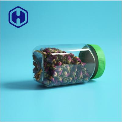 Cina Imballaggio alimentare Confettura di miele vuoto PET trasparente quadrato barattolo di plastica con coperchio in vendita