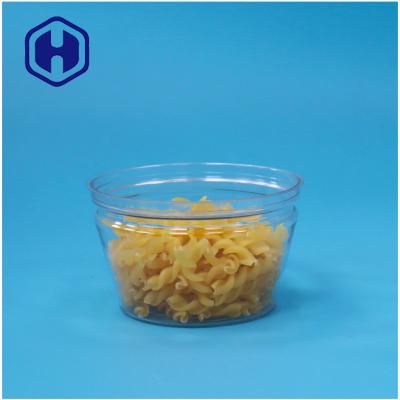 중국 작은 식품 등급 그릇 모양 겹치기 쉬운 오픈 해산물 생선 투명한 PET 플라스틱 캔 판매용