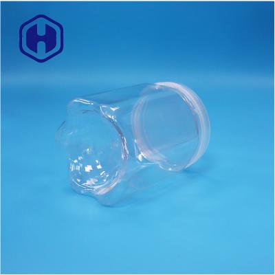 China Quadratische Form Vielfalt Einzigartiges Kunststoff-Süßigkeitsgefäß in transparenter Farbe für die Lagerhaltung von Süßigkeiten zu verkaufen