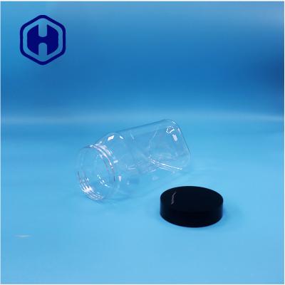 China Triangle Shaped Clear Plastic Dried Food Marshmallow Candy Jar Screw Top Lid for sale