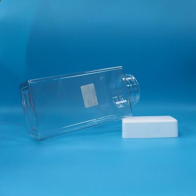 중국 투명한 정사각형 모양의 플라스틱 음식 그릇과 2028ml 물 용량으로 누드리스 컬렉션을 정리하십시오. 판매용