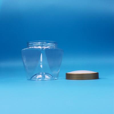 China Klare Kunststoff-PET-Verpackungsgefäße mit Logo-Druck, Lebensmittel-PET-Glas und Deckel für maßgeschneiderte Verpackungslösungen zu verkaufen