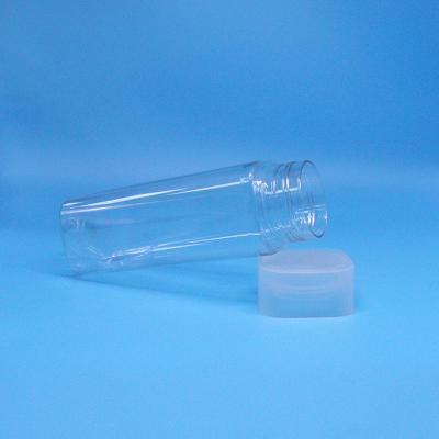 China 55 mm Halsveredelung Quadratische luftlose Kunststoff-Snack-Gläser 100% undicht für die Konservierung von Snacks zu verkaufen