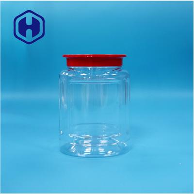 중국 타원형 PET 플라스틱 견과류 사탕 고추 쿠키 쿠키 건조식품 항아리 스크루 상단 뚜?? 판매용