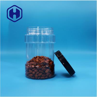 중국 둥근 모양 선명한 플라스틱 넓은 입 건조 식품 과자 고추 견과류 설탕 병 판매용