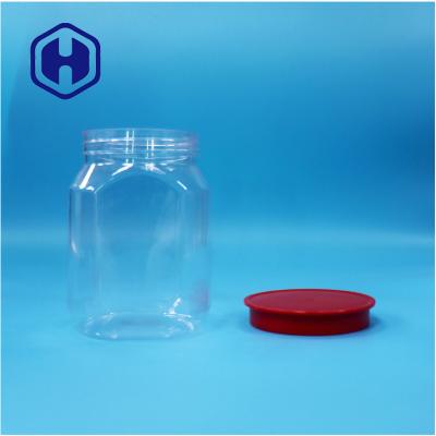 중국 투명한 헥사곤 독특한 모양 플라스틱 쿠키 고추 과자 아기 음식 병 판매용