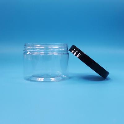 중국 투명한 둥근 입 모양의 검은 차 씨앗 장난감 선물 과자 코코에위한 PET 플라스틱 항아리 판매용