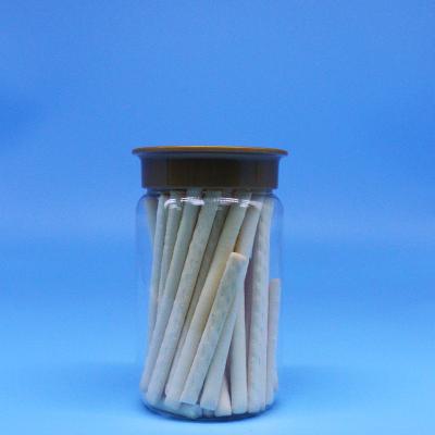 중국 캔디 쿠키 PET 플라스틱 견과류 음식 높은 둥근 투명한 항아리 나사 평면 모자 판매용