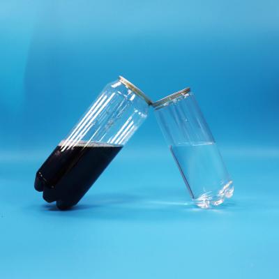 중국 밀봉 가능한 빈 투명 PET 소다 음료 캔, 손쉬운 개봉 알루미늄 뚜껑, 500ml 330ml 판매용