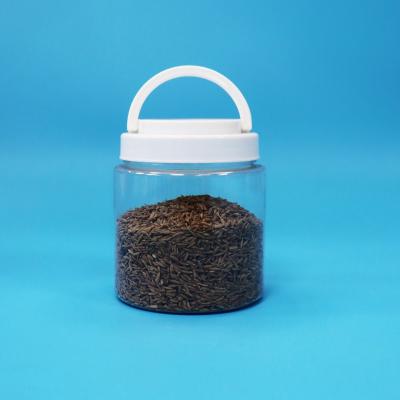 중국 투명한 쉬운 개봉 둥근 플라스틱 PET 병 나사 뚜껑 아기 음식 씨앗 견과류 사탕 판매용